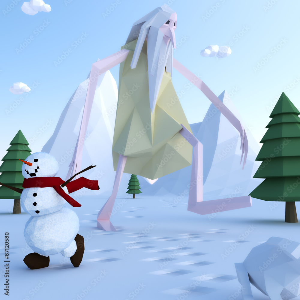Jack Frost Is Back! - A "low poly" style illustration about the return ...