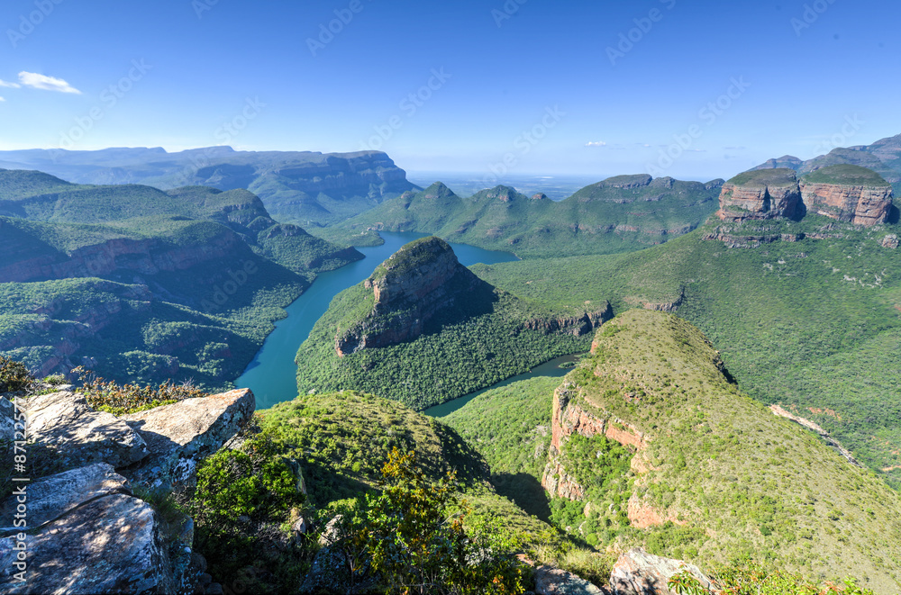 Foto de Blyde River Canyon and The Three Rondavels do Stock | Adobe Stock