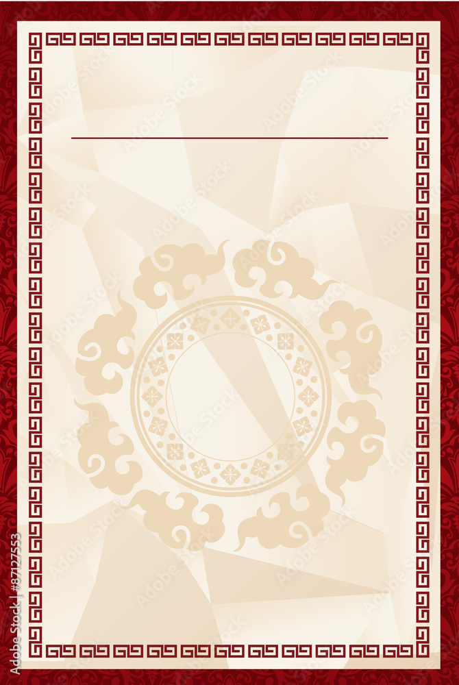 Chinese template Vector Stock ベクター | Adobe Stock