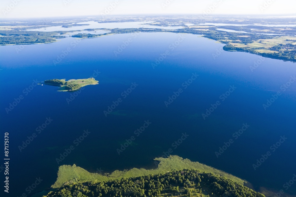 Aerial view of Mazury Stock Photo | Adobe Stock