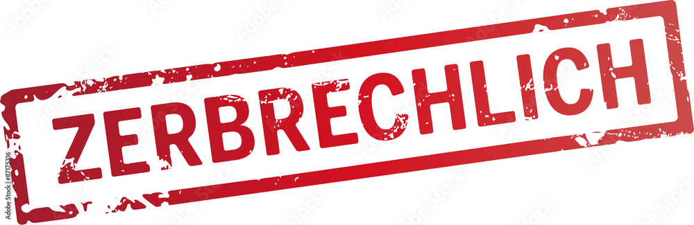 stempel zerbrechlich Stock Vector | Adobe Stock