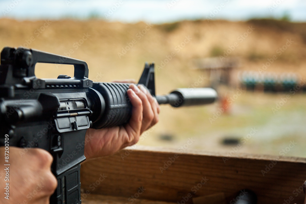 Foto de shooting, shooting on the street, ground, guns, shooting ...
