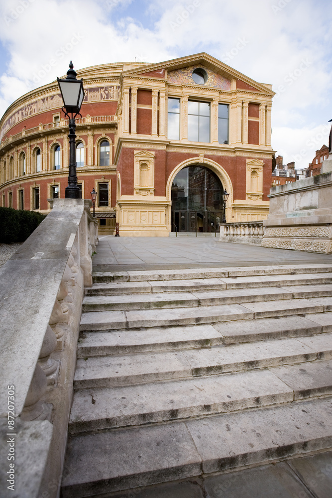 Royal Albert Hall, London. The iconic architecture of the Royal Albert ...