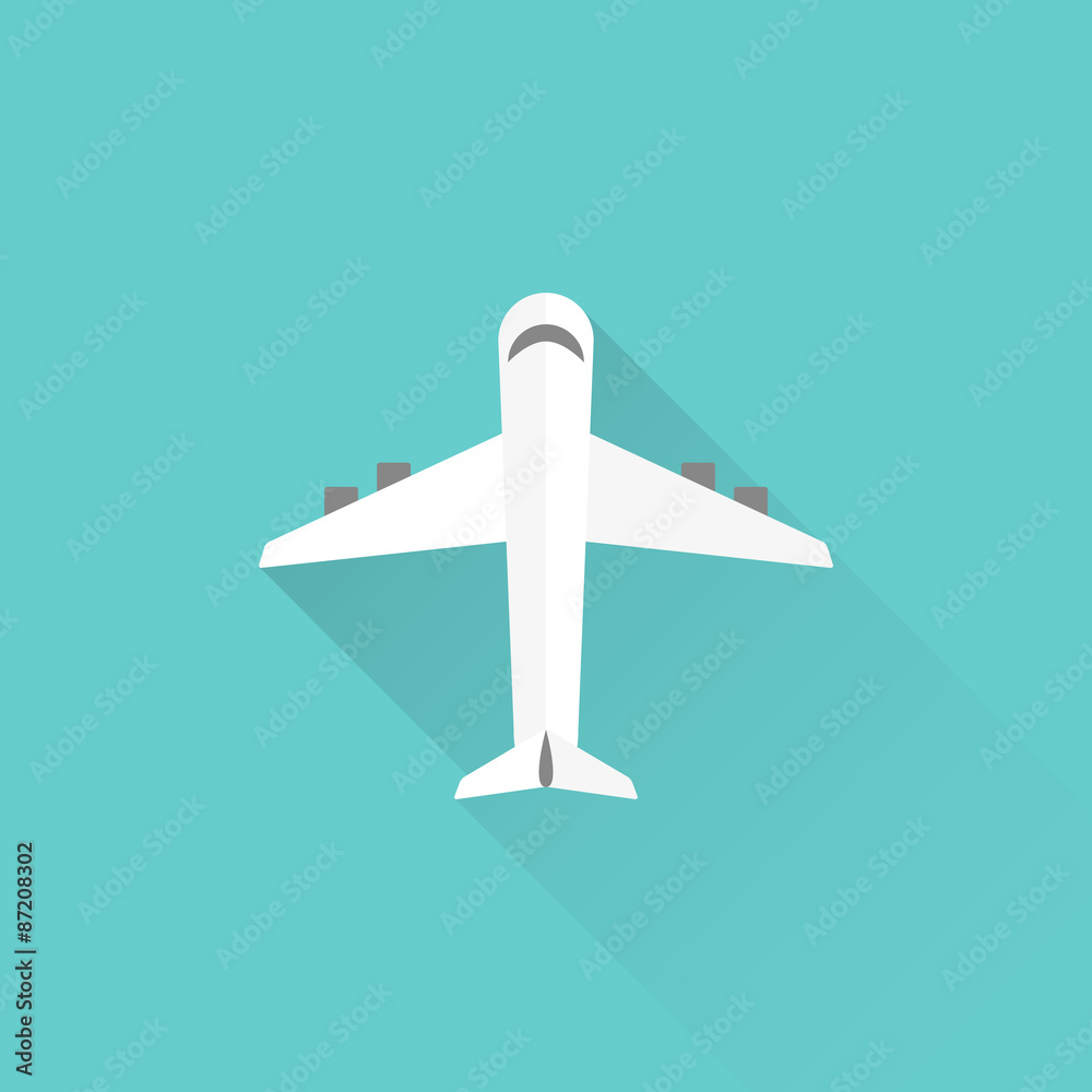 Airplane. Flat design Stock Vector | Adobe Stock