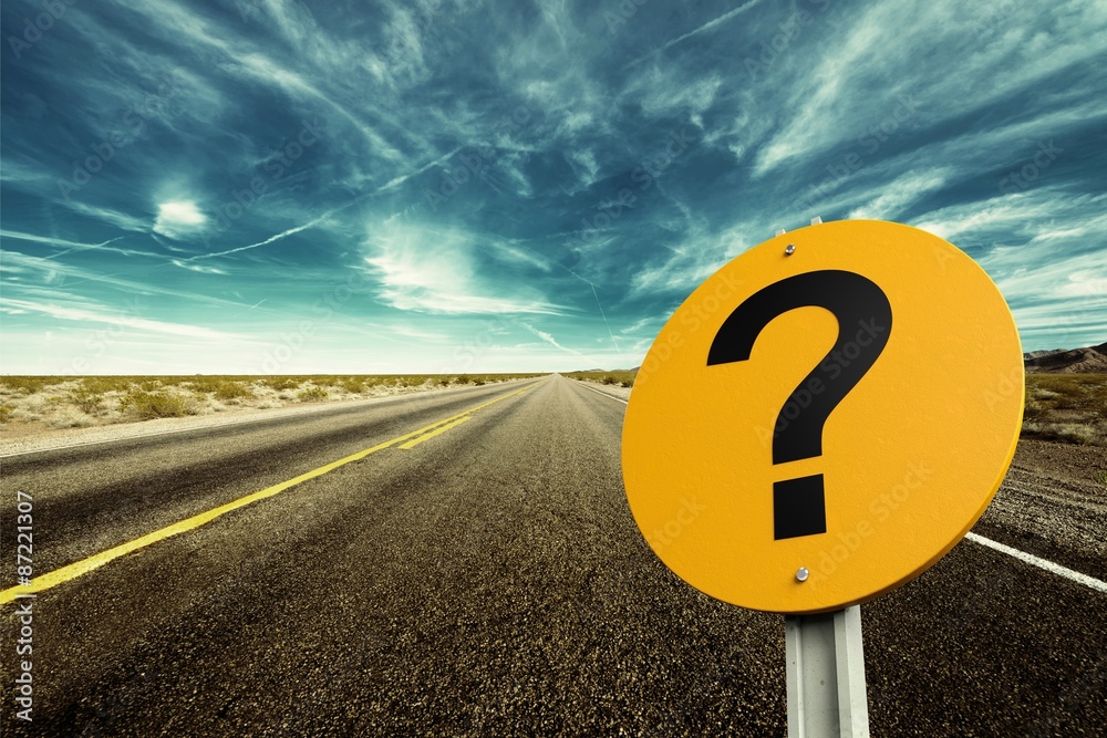 Question Mark, Road Sign, Sign. Stock Photo | Adobe Stock