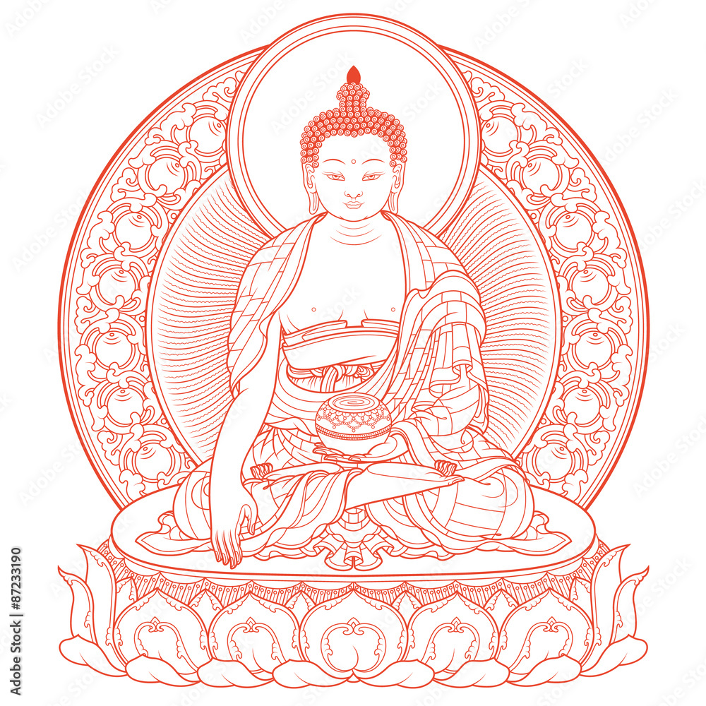 buddha Stock Vector | Adobe Stock