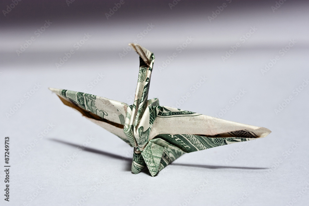 Money Origami Crane