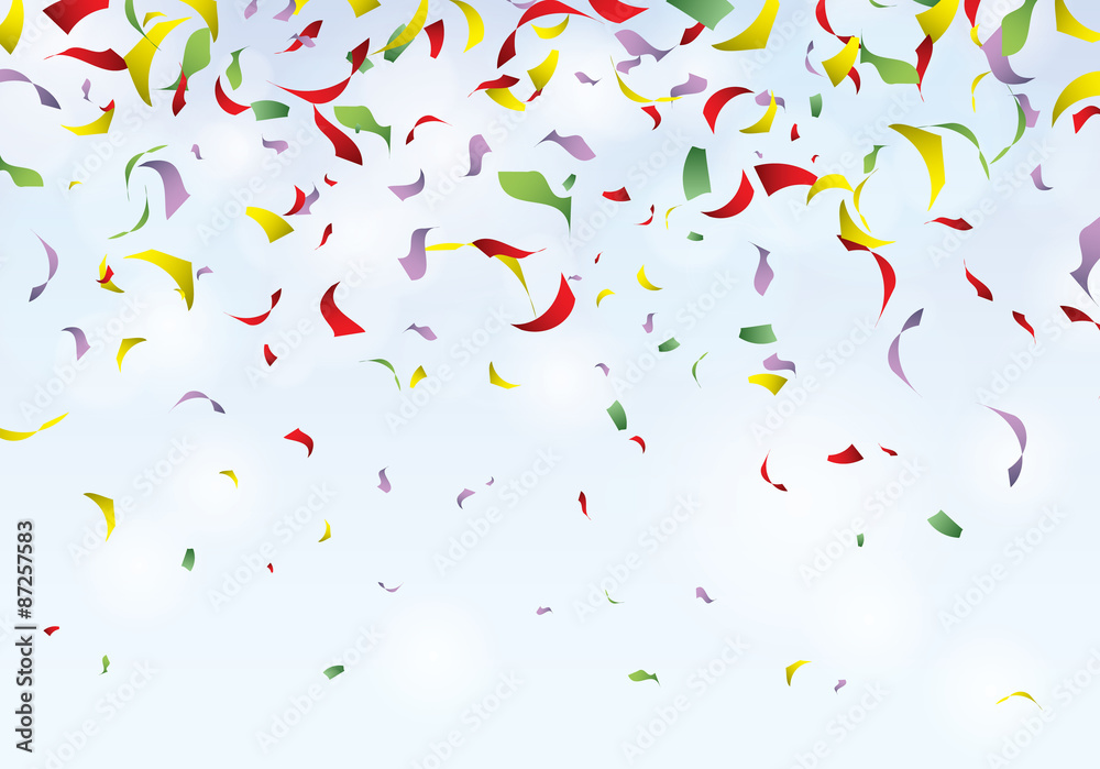 Confetti party background carnival, vector illustration Stock Vector ...