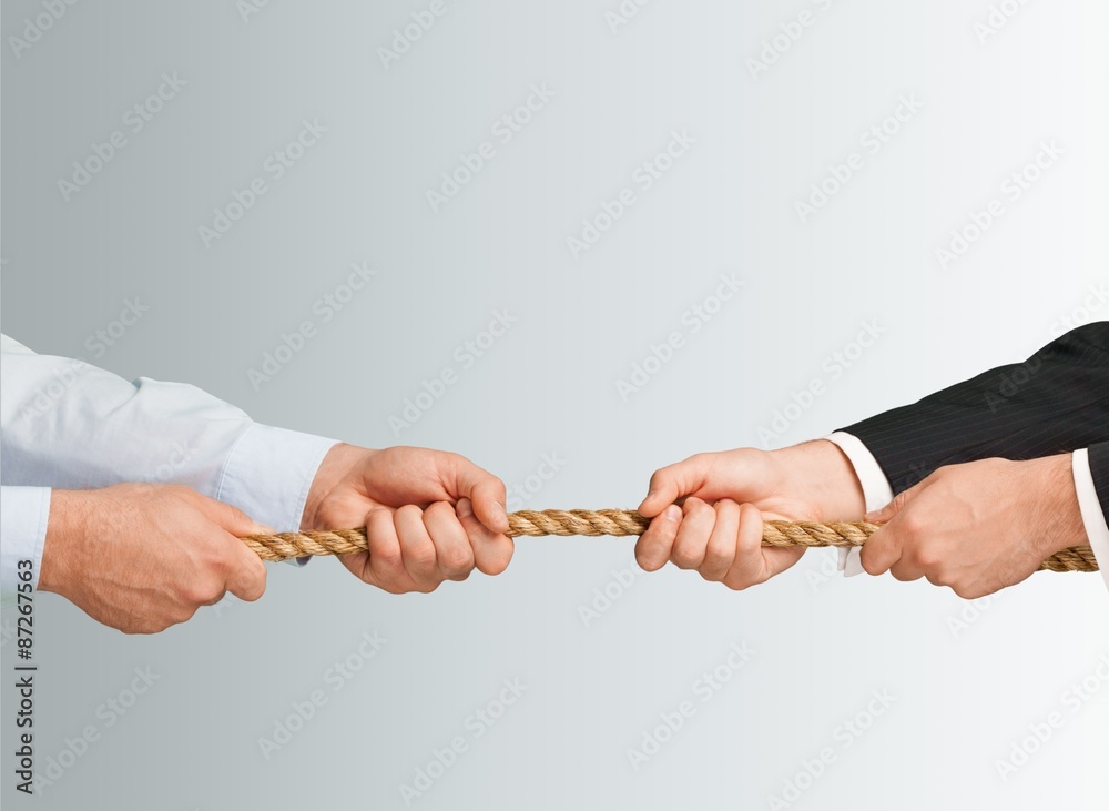 Conflict, Tug-of-war, Arguing. Stock Photo | Adobe Stock