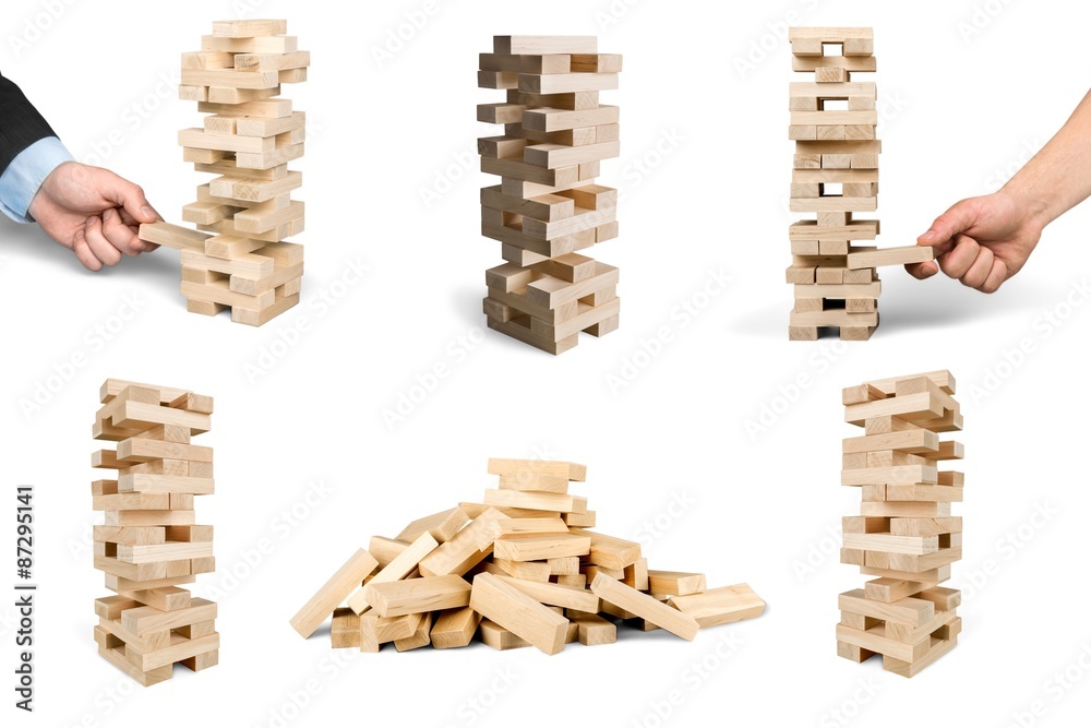 Jenga, Balance, Stability. Stock-Foto | Adobe Stock