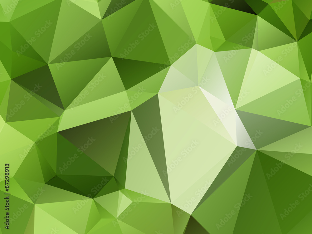 Green Triangular Triangle Abstract Background Stock Vector | Adobe Stock