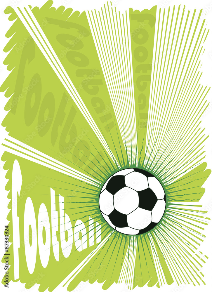 Green football explosion.Vector background for posters Stock Vector ...