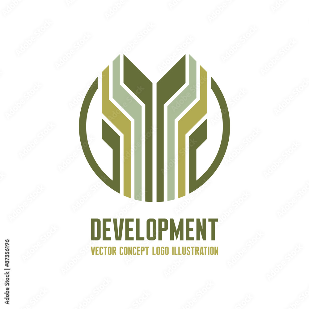 Development - vector logo concept illustration for business company ...