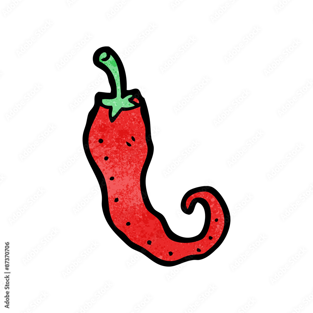 cartoon chilli pepper Stock Vector | Adobe Stock