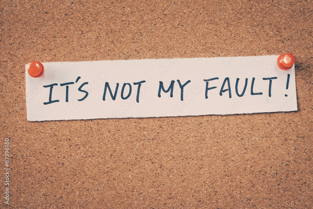 It's not my fault Stock Photo | Adobe Stock