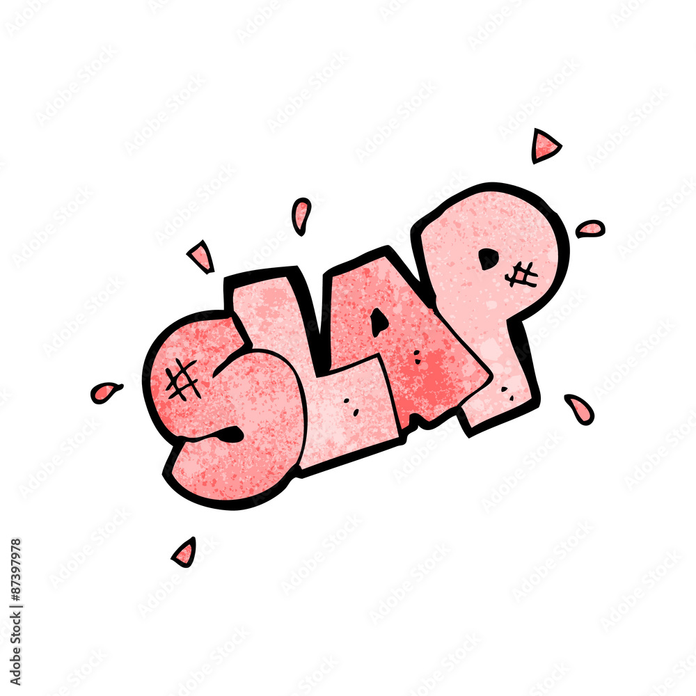 cartoon slap symbol Stock Vector | Adobe Stock