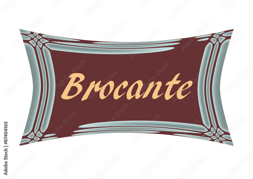 logo,"brocante,pancarte graphique ilustración de Stock | Adobe Stock
