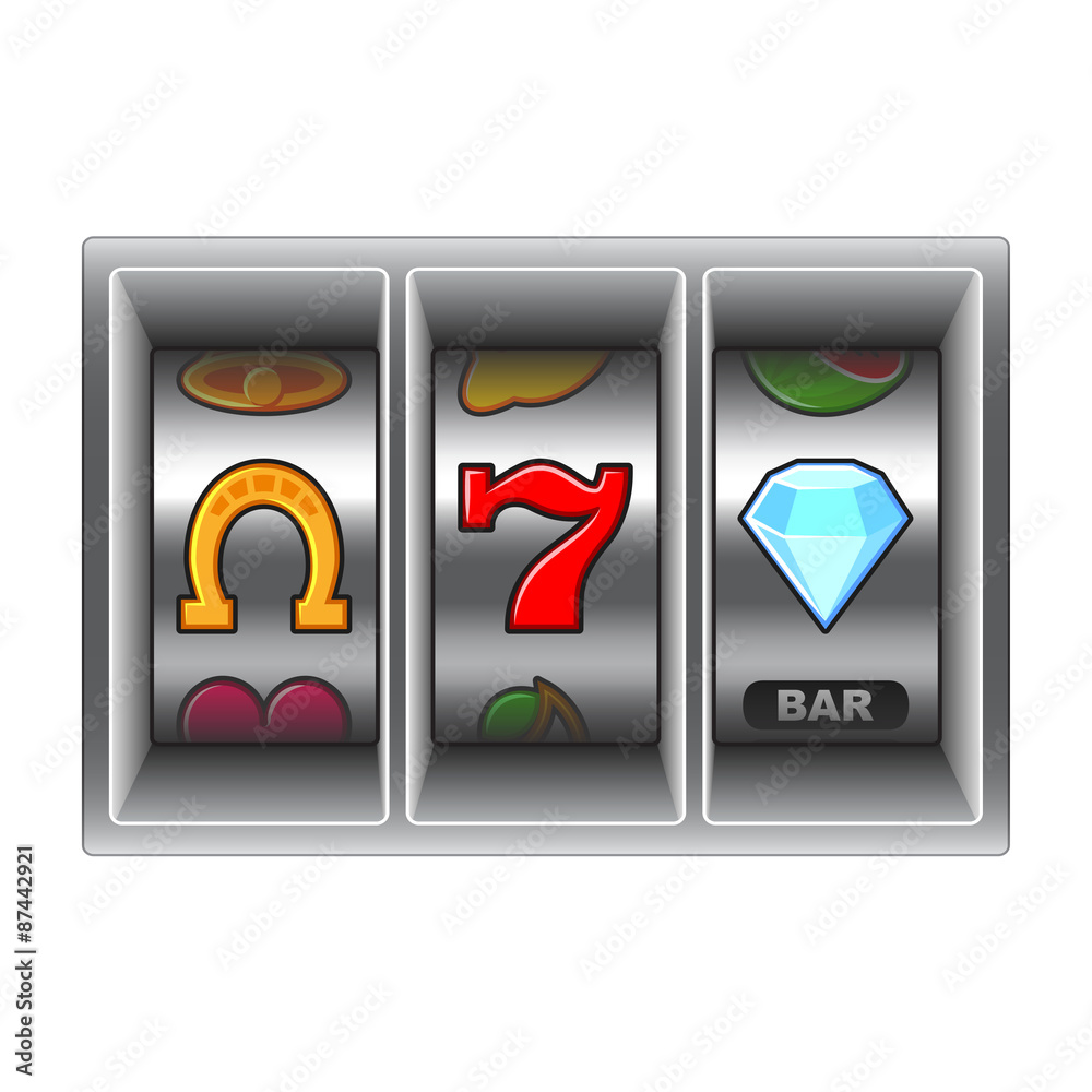 Slot machine vector illustration Stock Vector | Adobe Stock