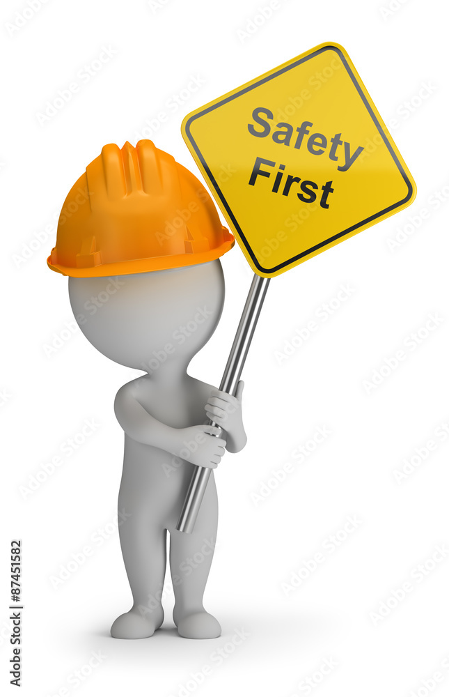 3d small people - safety first Stock Illustration | Adobe Stock