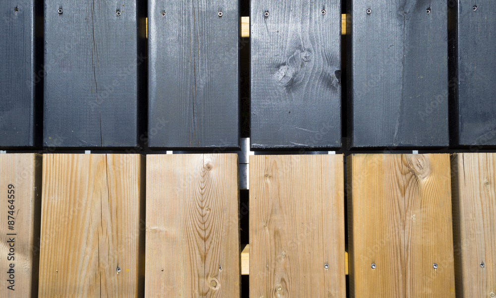 Vertical boards in sunlight in summer Stock Photo | Adobe Stock
