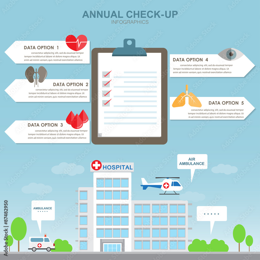 hospital infographics elements Stock Vector | Adobe Stock