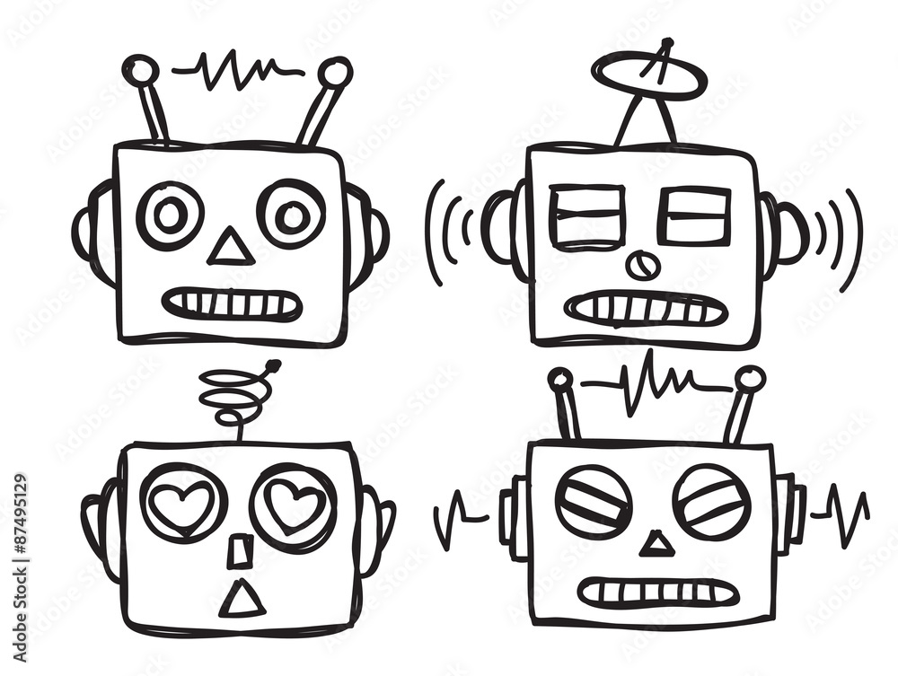 Robot Face Drawing