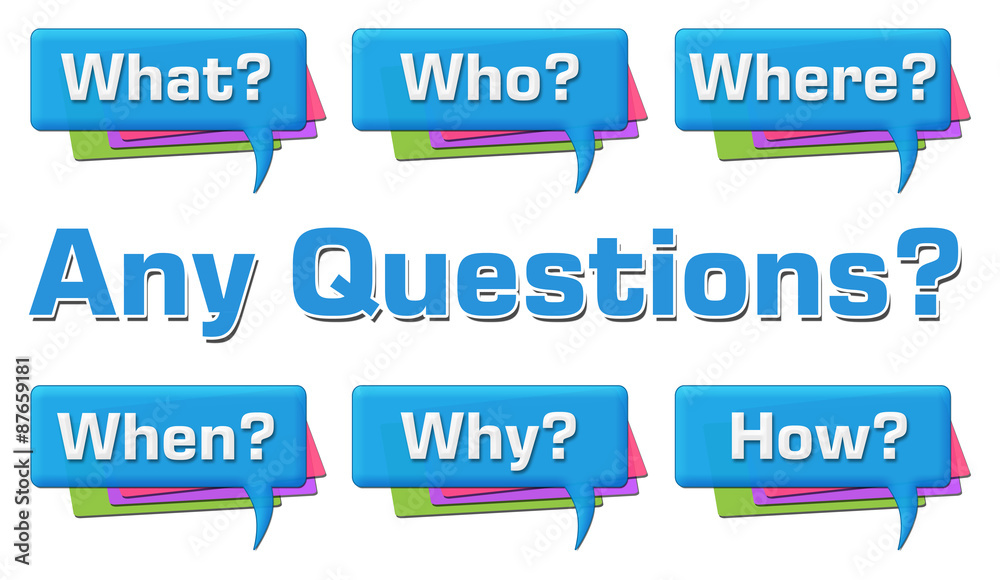 Any Questions Comment Symbols Group Stock Illustration | Adobe Stock