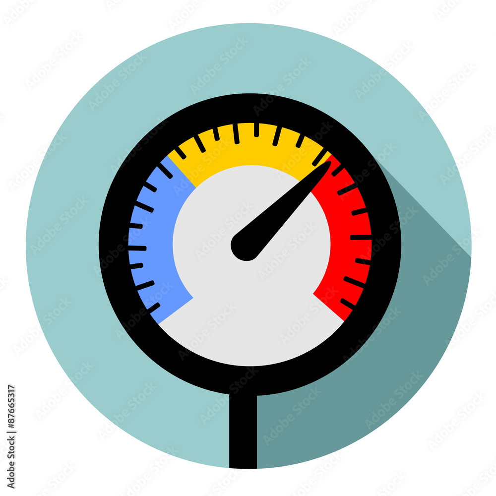 Temperature gauge used in cooking grill with the equipment vector eps ...