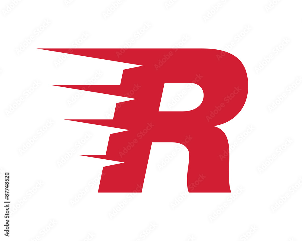 moving logo letter r Stock Vector | Adobe Stock