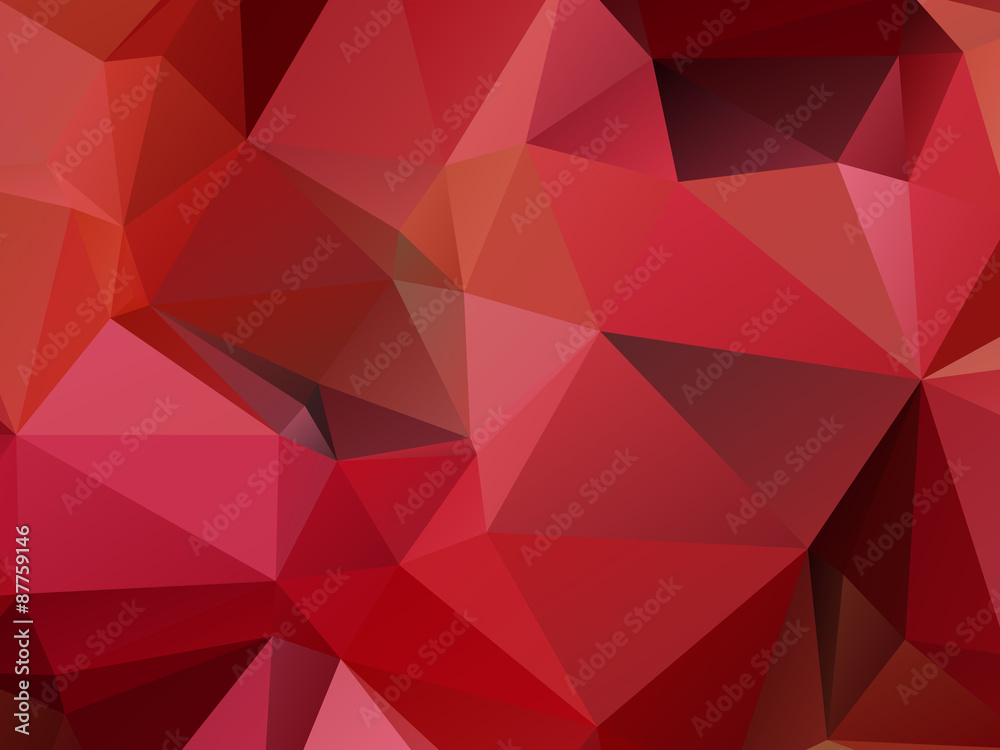 Red Background Triangular Stock Vector | Adobe Stock