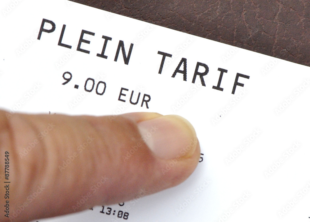 Plein tarif Stock Photo | Adobe Stock
