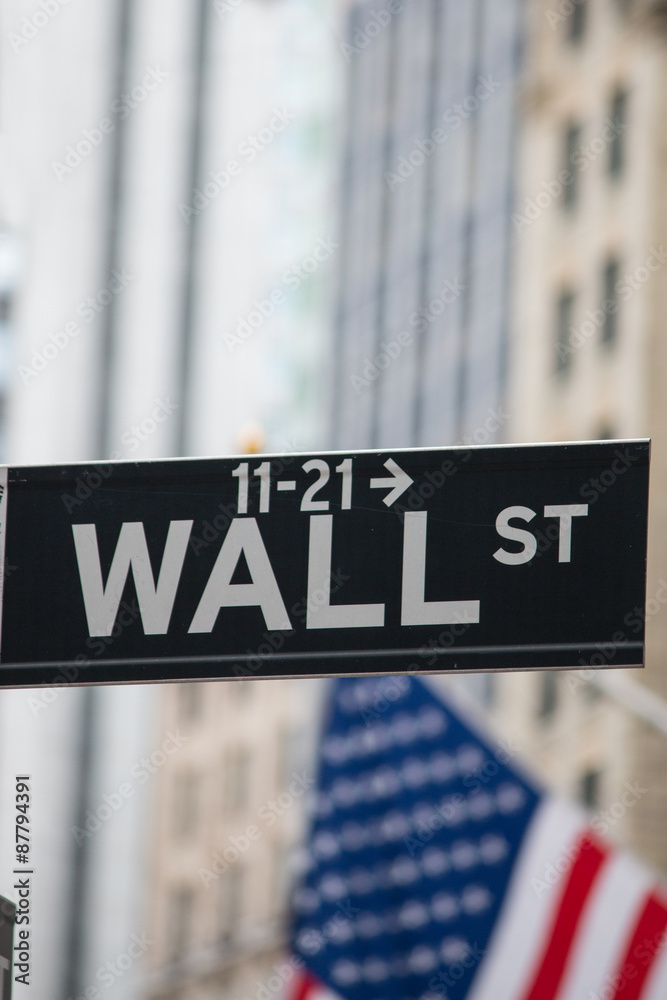 Wall Street street sign Stock Photo | Adobe Stock