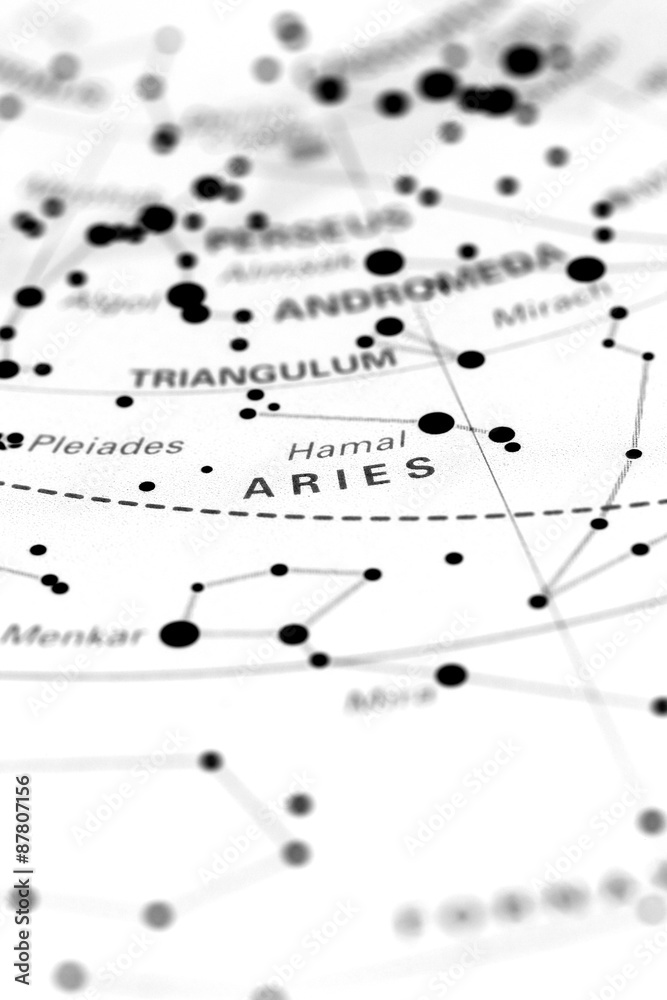 Aries Constellation Map