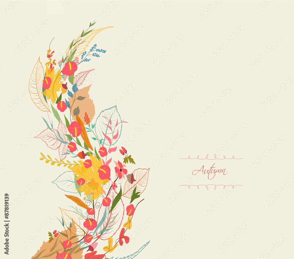 Autumn background Stock ベクター | Adobe Stock