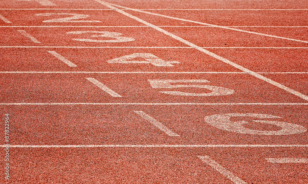 Old running track Stock Photo | Adobe Stock