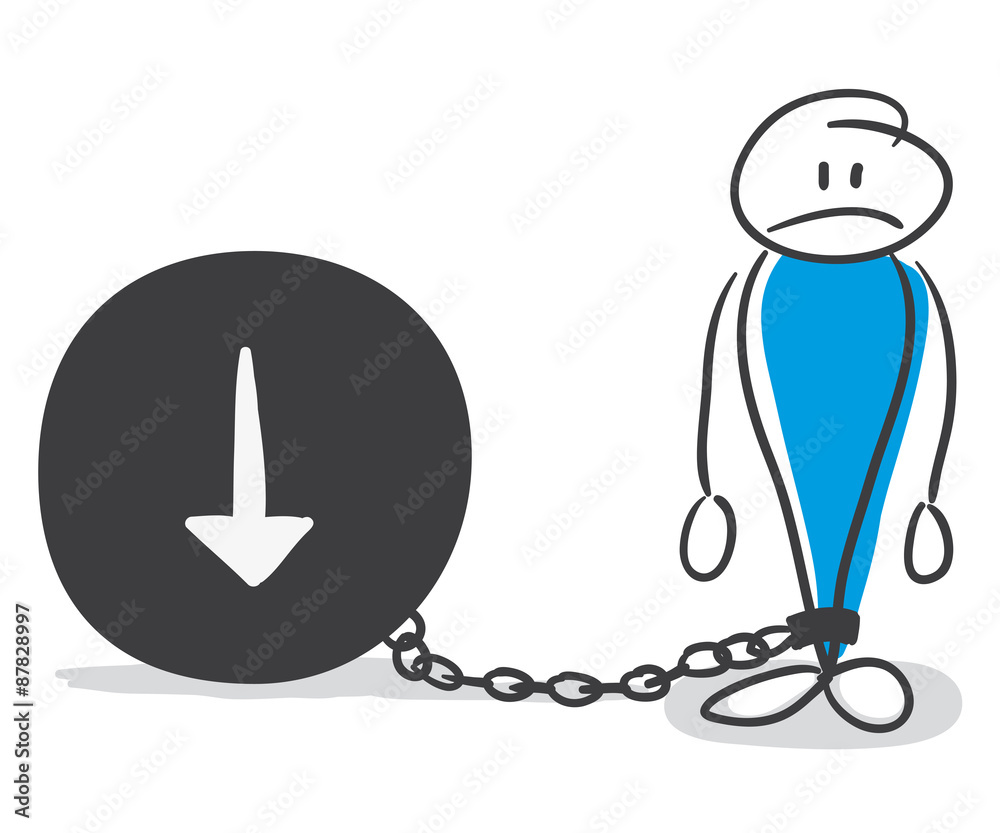 Stick Figure Series Blue Stock Vector | Adobe Stock