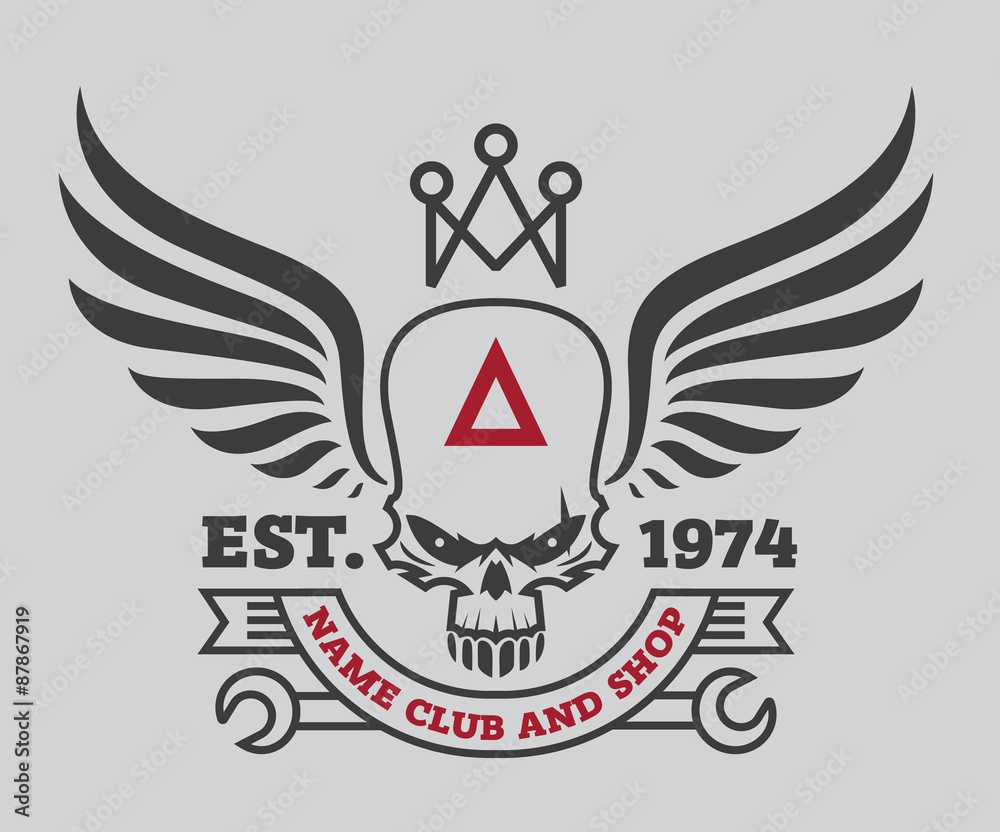 motor logo graphic design. logo, Sticker, label, arm Stock Vector ...