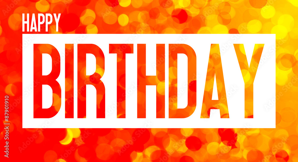 Happy Birthday - red Stock-Illustration | Adobe Stock
