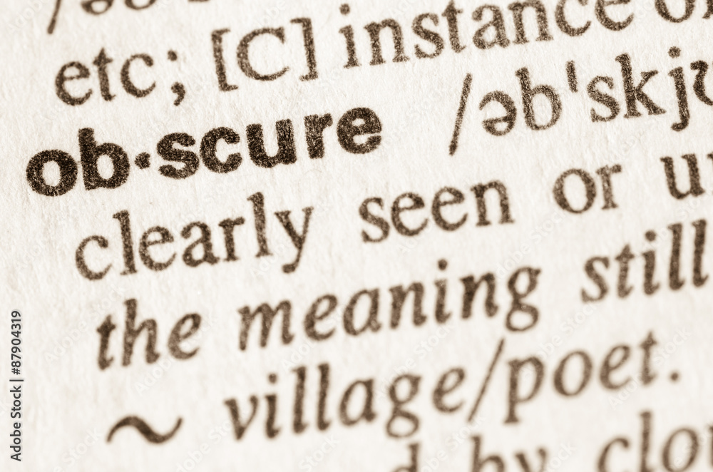 Obscure Meaning