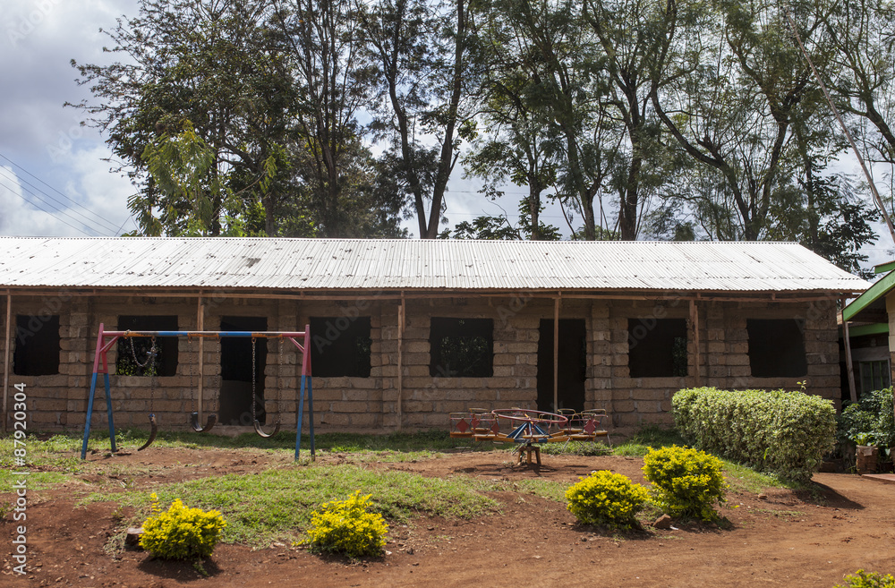 Block school building in Africa Stock Photo | Adobe Stock