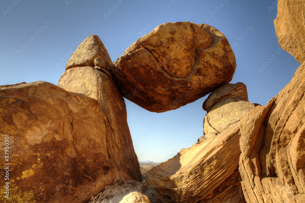 Balanced Rock Big Bend National Park at the Grapevine Hills Trail ...