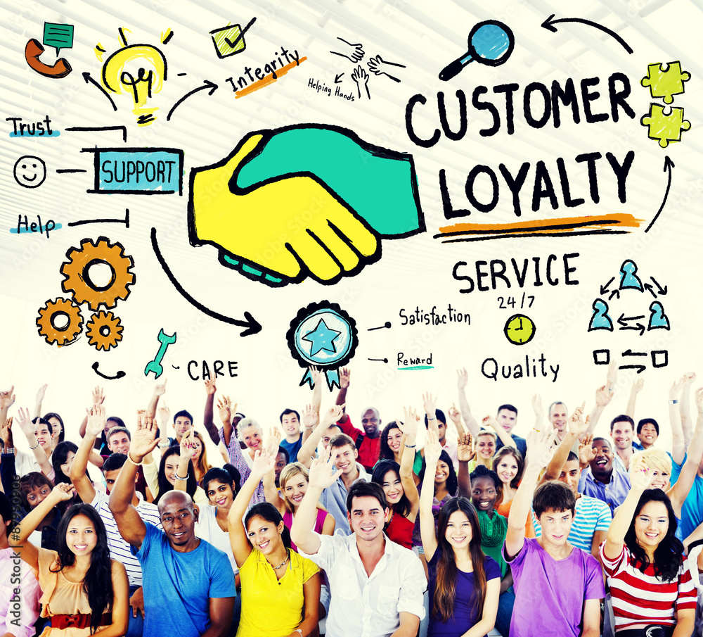 Customer Loyalty Satisfaction Support Strategy Service Concept Stock ...