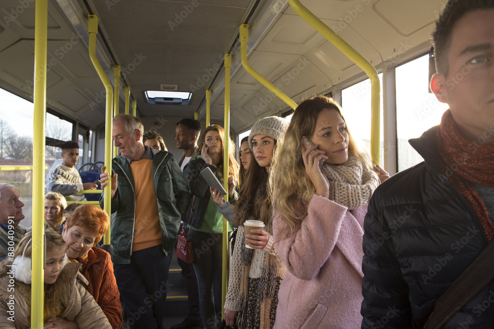 People on the bus Stock-Foto | Adobe Stock