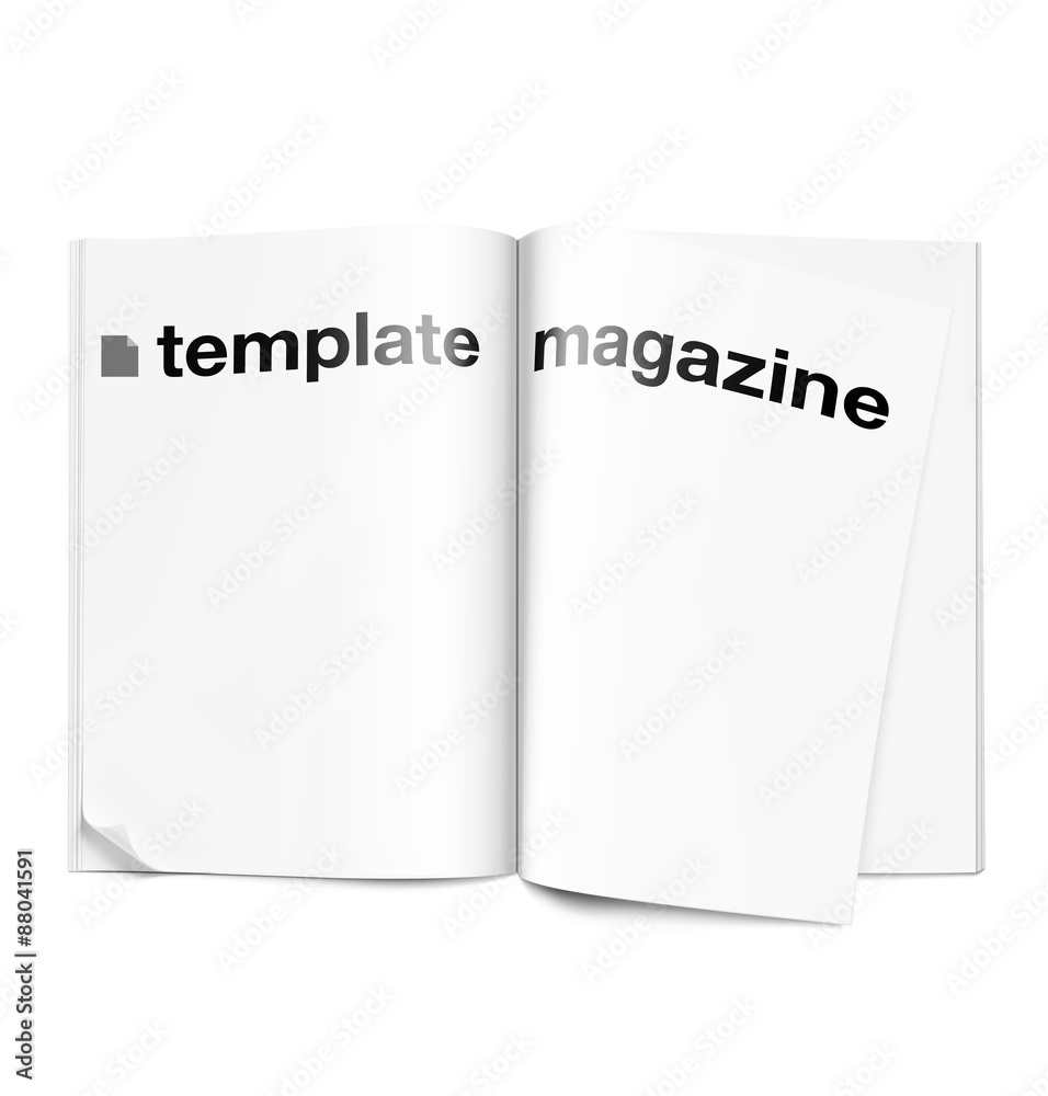 Open Magazine Vector