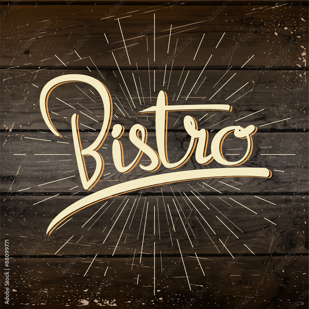 Bistro badges logos and labels for any use Stock Vector | Adobe Stock