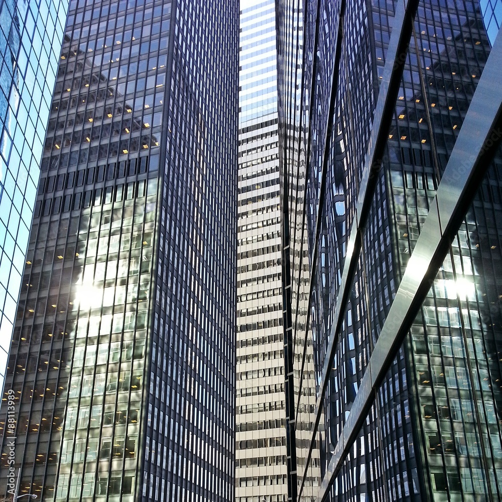 Office Buildings in Financial District, Manhattan, New York City, USA ...
