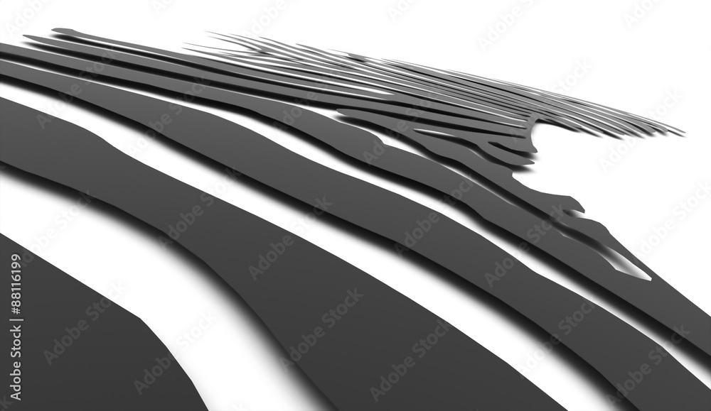 Zebra Stripes rendered Stock Illustration | Adobe Stock