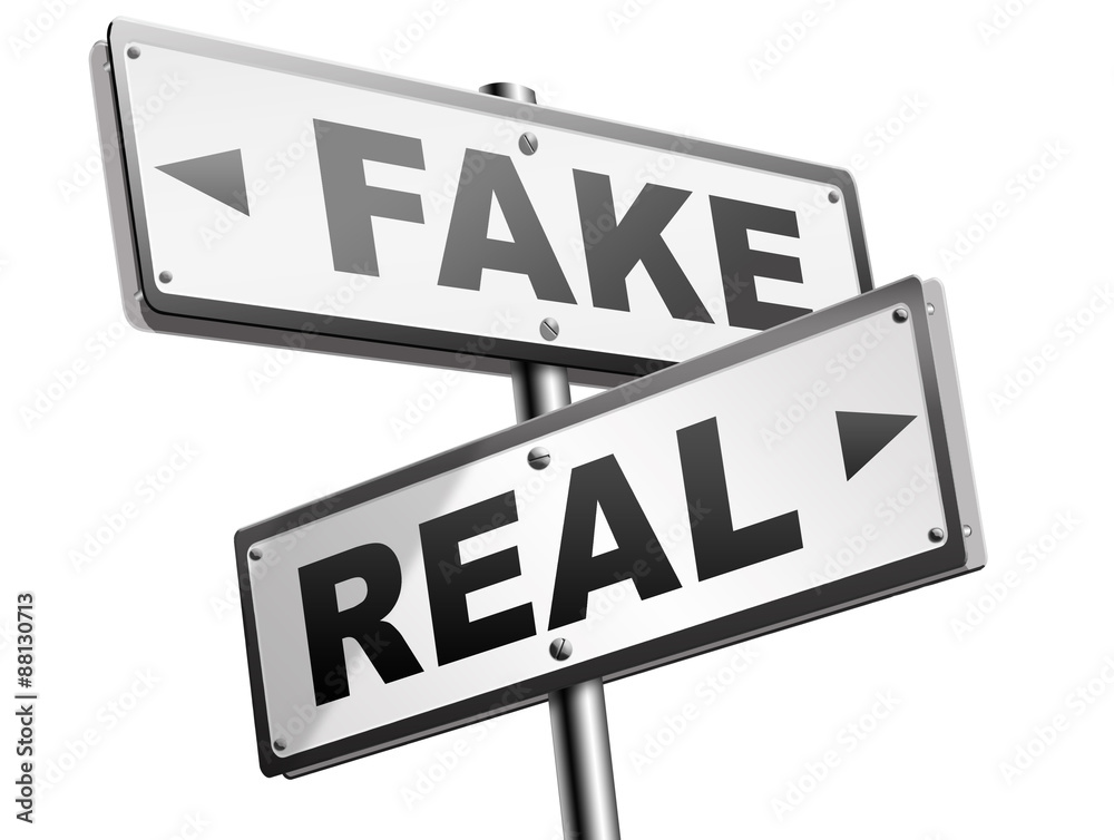 fake versus real critical thinking Stock-Illustration | Adobe Stock