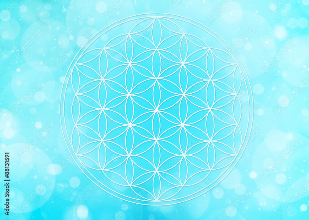 flower of life - clear water flow Stock-Illustration | Adobe Stock