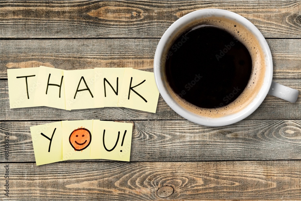 Thank You, Gratitude, Smiley Face. Stock Photo | Adobe Stock